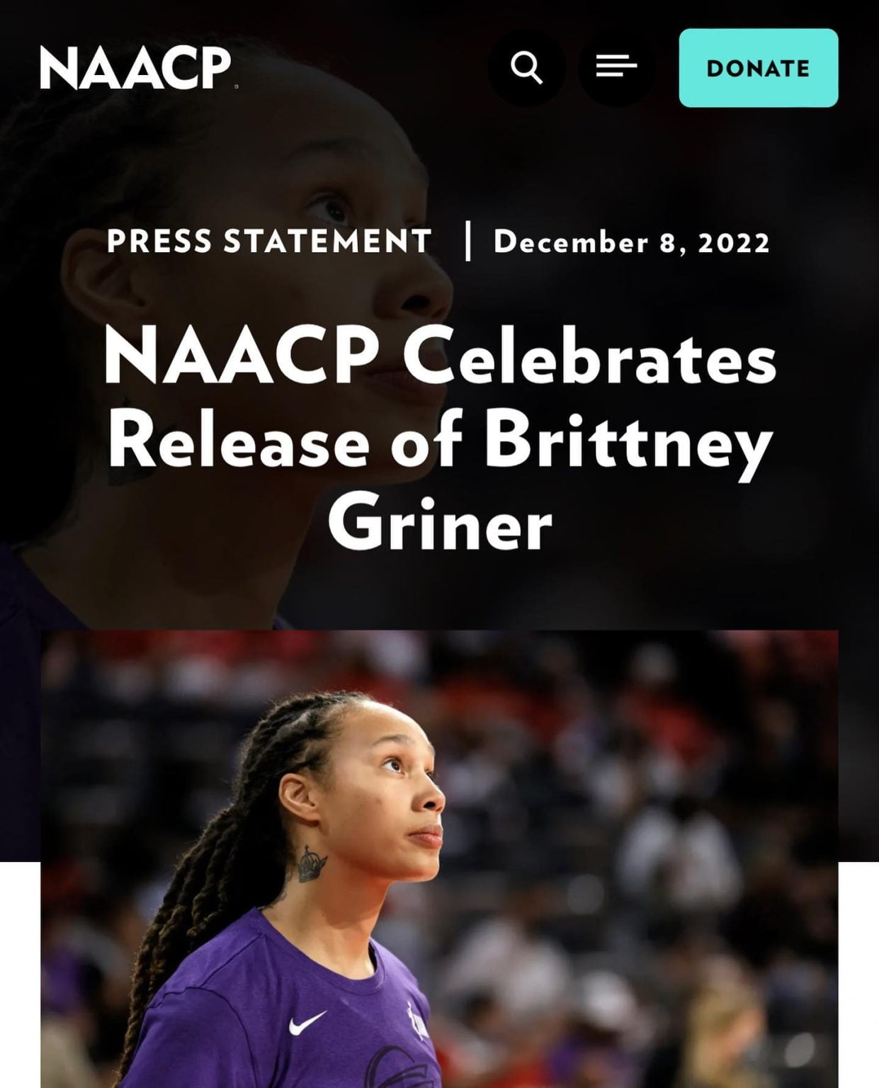 Brittney Griner is Released – Garrett County NAACP