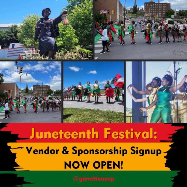 Juneteenth Festival Vendor Registration – Garrett County NAACP